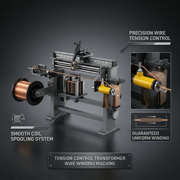 Quality Tension Control Transformer Wire Winding Machine Coil Spooling Wire Winder for sale