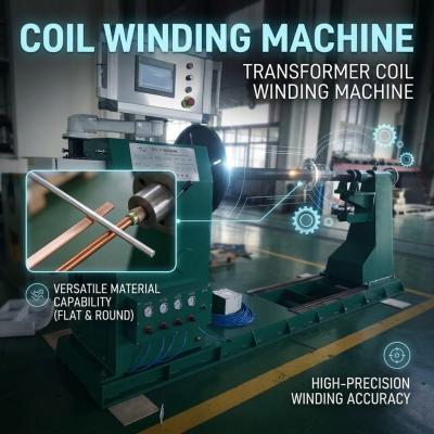 China Flat Round Wire Transformer Core Winding Machine Copper Aluminum Winder for sale