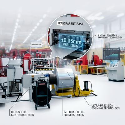 China Transformer Radiator Corrugated Fin Folding Machine Aluminum Fin Forming Press for sale