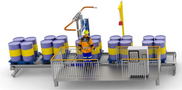 Macchina di riempimento di lubrificante a testa 200-1000KG
