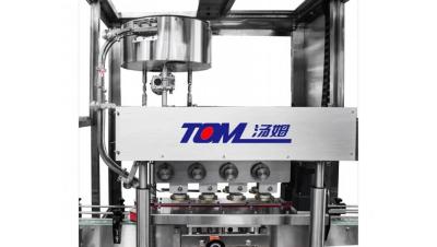 China Máquina lineal automática de taponamiento de botellas de acero inoxidable 6000BPH en venta