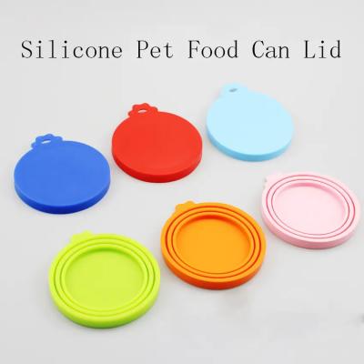 Cina I coperchi multicolori dell'alimento dei fornitori dell'animale domestico del silicone non rovesciano inodoro in vendita