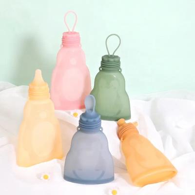 Cina Borse portatili del latte materno del silicone, contenitori di stoccaggio lavabili del latte materno del silicone in vendita