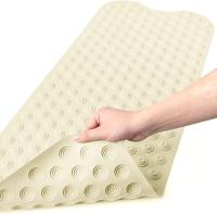 China Rectangular Nontoxic Silicone Shower Mat Foot Massage Odorless for sale