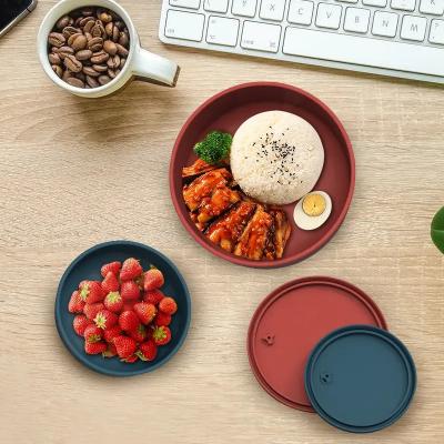 Compartiments réutilisables de silicone de boîte insipide portative à casse-croûte 5