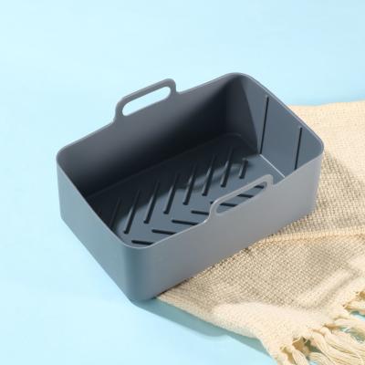 Cina Air Fryer Silicone Rivestimenti rettangolari per Foodie Doppio, riutilizzabile Air Fryer Vaso di sostituzione paniere da forno inserito nel cestino in vendita