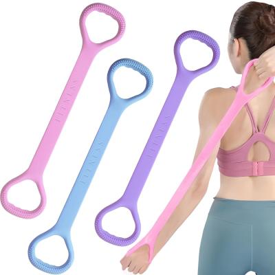 Cina Figura 8 Fascia di resistenza di fitness Braccio schiena spalla Esercizio di corda elastica Stretch Fascia di fitness per fisioterapia Yoga in vendita