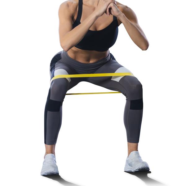 Silicone Resistance Loop Exercise Band For Home Fitness Elastic Workout 5pcs Bands