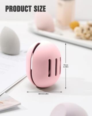 Cina FDA Porta spugna per trucco in silicone lavabile respirabile Essentiali di viaggio Contenitore per frullatori in vendita