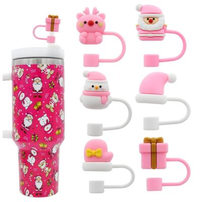 Cina Cappuccio di copertura di paglia per coppa Stanley Topper di paglia in silicone Compatibile con 30&40 Oz Tumbler 10mm 0.4in Coperture di paglia in silicone in vendita