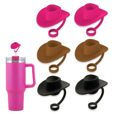 Cina Topper di paglia da fiore in silicone coperture e tappi riutilizzabili per paglie da 9-10 mm adatti a Stanley 30 e 40 oz Stambler Stanley Cap Cap in vendita