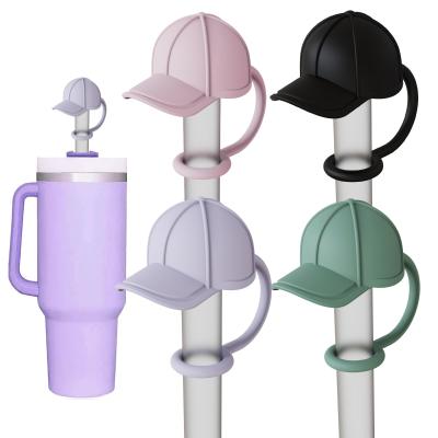 Cina Topper di paglia da fiore in silicone coperture e tappi riutilizzabili per paglie da 9-10 mm adatti a Stanley 30 e 40 oz Stambler Stanley Cap Cap in vendita