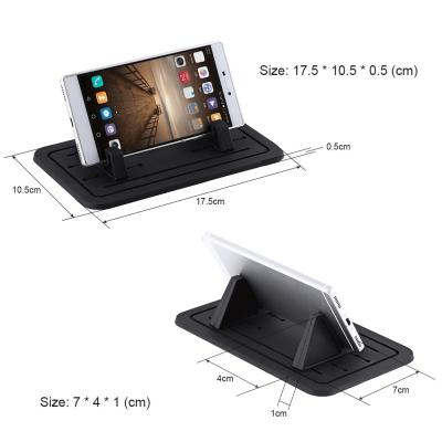 China Silicone Car Phone Holder Car Phone Mount Silicone Car Pad Mat For Dashboards Slip Free Desk Phone Stand Holder for sale