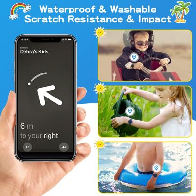 China Kids Waterproof Silicone Air Tag Bracelet Wristband Lightweight GPS Tracker Holder For Apple for sale