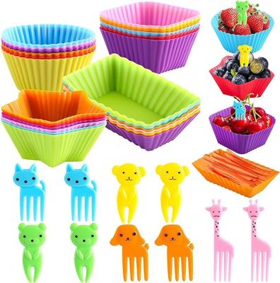 Cina Infrangibile Microwaveable della scatola di pranzo del silicone di Multiscene dei bambini in vendita