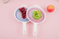 China Reusable Silicone Collapsible Colander Vegetable Strainer Portable for sale