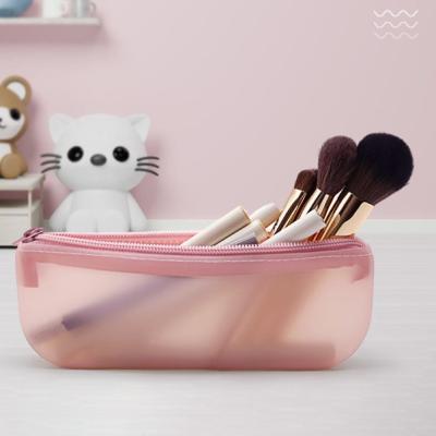 Cina Borsa non tossica insipida della spazzola di trucco del silicone, sacchetto cosmetico del silicone a perfetta tenuta in vendita