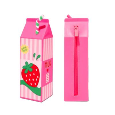 China School kantoorbenodigdheden Silicone potlood doos School organiseren tas grote capaciteit potlood zak voor kind for sale