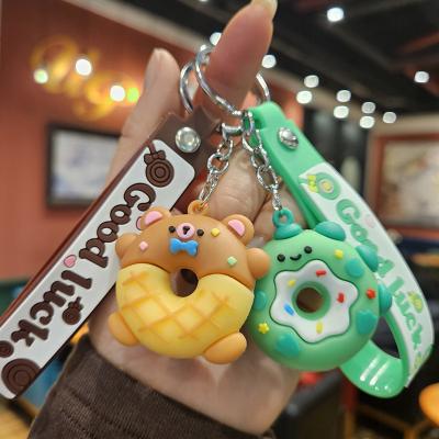 China Cute Girls Silicone Key Chain with Cartoon Design Flexible and Durable for sale
