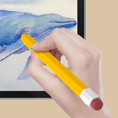 China 16*1cm Platinum Silicone Protective Case for Apple Pencil 2nd Generation Silicone Case for sale