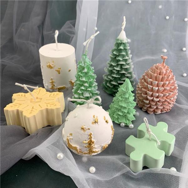 Silicone Christmas Mold for DIY Wax Candle Soap Art Craft Cake Chocolate Home Decor