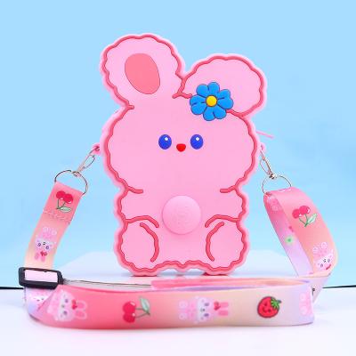 Cina Penna e matita di silicone leggera senza BPA Pop Shoulder Bag Fidget Toys Bag Per Ragazze Corssbody Shoulder Bag in vendita