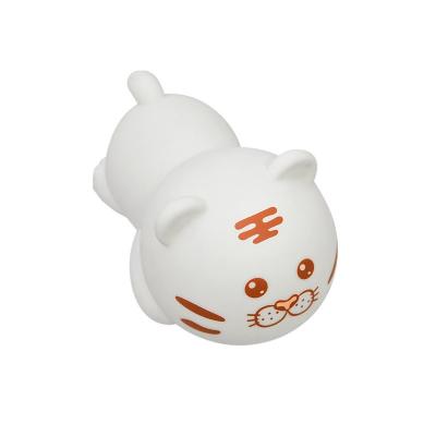 Cina Cute Tiger Silicone Night Light LED Novità Lampada 3 Livelli Dimmabile Bambineria Nightlight USB Ricaricabile Timing Lampada da sonno in vendita