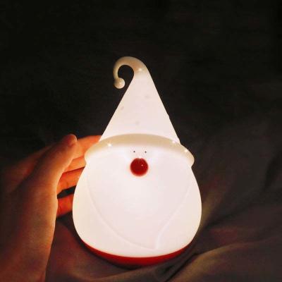 Cina Luce di Natale per bambini Lampada Lampada carina 16 colori Tap Silicone Bambini Luce di Natale USB Ricaricabile Bambini Luci notturne in vendita