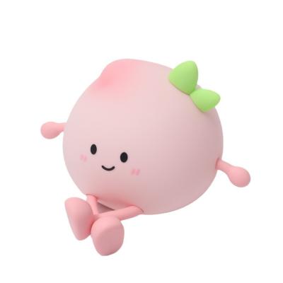 Cina Cute luce notturna di pesca per bambini luce di sonno di silicone morbido con sensore tocco USB ricaricabile luci notturne per la stanza dei bambini in vendita