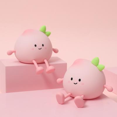 Cina Cute luce notturna di pesca per bambini luce di sonno di silicone morbido con sensore tocco USB ricaricabile luci notturne per la stanza dei bambini in vendita
