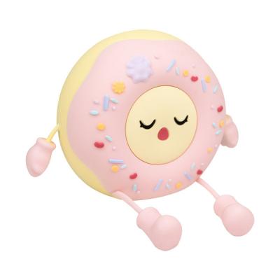 Cina Miss Donut Lamp Cute Donut Night Light Soft Silicone Lamp Kids Baby Nursery Nightlight LED Touch Light Kids Bedroom Decor in vendita