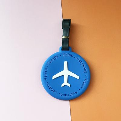 Cina Grande nome in silicone bagaglio ID tag carino cartone animato porco orso per viaggiare in vendita