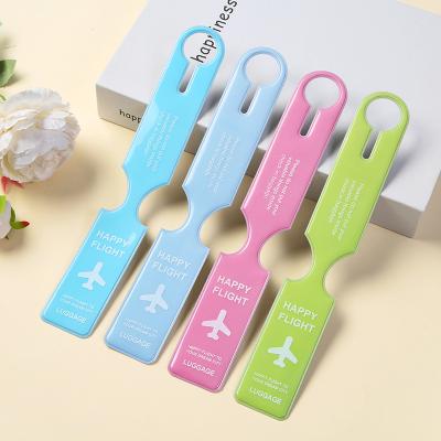 Cina Ufficio/Scuola/Personale Cartone animato Etichetta di identificazione del bagaglio in silicone per borsa valigia aereo navi da crociera in vendita