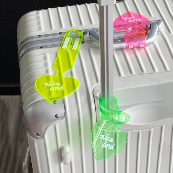 Flexible Silicone Travel Suitcase Tags Set for Bags Baggage Modern Identification Labels