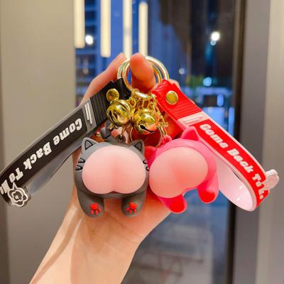 China Cartoon And Modern Kawaii Car Keychain Accessories Purse Handbag Custom Keychain Charms for sale