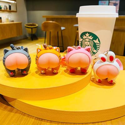 China Cartoon And Modern Kawaii Car Keychain Accessories Purse Handbag Custom Keychain Charms for sale