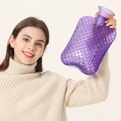Cina Bottiglia di acqua calda di gomma morbida con coperchio, sacchetto dell' acqua calda 3 litri per alleviare il dolore. in vendita