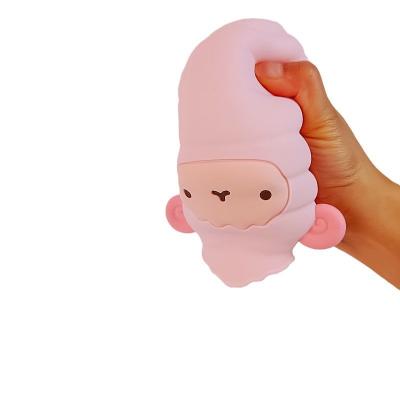 China Cartoon Hot Water Bag Bottle With Screw Cap Shoulder Hand Feet Warmer Hot Compress And Cold Therapy For Women Kids Gifts for sale