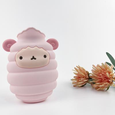 China Cartoon Hot Water Bag Bottle With Screw Cap Shoulder Hand Feet Warmer Hot Compress And Cold Therapy For Women Kids Gifts for sale