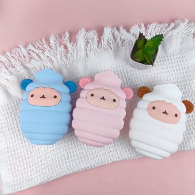 China Cartoon Hot Water Bag Bottle With Screw Cap Shoulder Hand Feet Warmer Hot Compress And Cold Therapy For Women Kids Gifts for sale