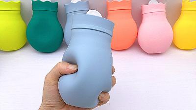 Cina Riscaldamento a microonde Borsa di acqua calda silicone con copertura a maglia Terapie calde e fredde Dolore alla schiena Regalo per la mamma della ragazza in vendita