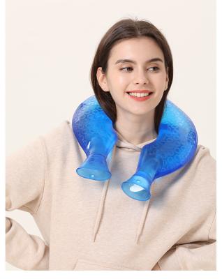 China 1.5L Hot Cold Water Bottle Bag U Shaped Reusable Hot And Cold Packs For Pain for sale