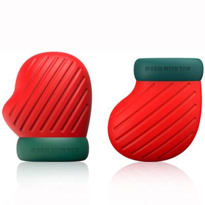 Cina Sacchetto d'acqua calda in silicone con avvolgimento a maglia Mini Size per alleviare il dolore in vita schiena collo e spalle in vendita