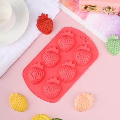 Cina 4 confezioni di muffe in silicone a forma di frutta Ananas Limone Melone Fragola Cioccolato Caramelle Formaggio da forno 3D Estive Muffe di frutta Ghiaccio Per fai da te Sapone Jelly Fondant Gomma Torta Cupcake Topper Decorazione in vendita