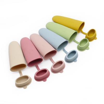 Cina Stampi per gelato, 6 pezzi Stampi per gelato in silicone, Creatore di gelato senza goccioline per bambini, tubi frigoriferi senza BPA con coperchio, per snack, gelato, bastoncini di yogurt, succo, gelato, caramelle in vendita