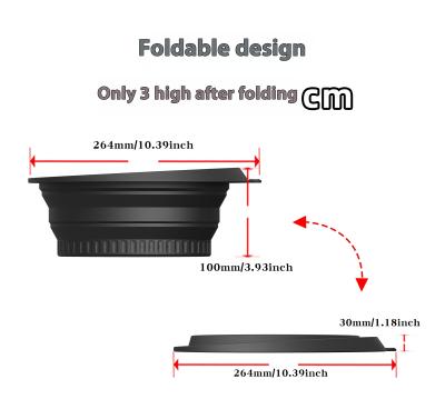 Cina Grande ciotola in silicone per bagno di ghiaccio per il viso con vassoio per ghiaccio integrato, design pieghevole e appendibile per riporla e trasportarla facilmente, bagno di ghiaccio per il viso a casa e in viaggio in vendita