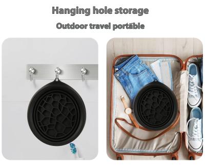Cina Grande ciotola in silicone per bagno di ghiaccio per il viso con vassoio per ghiaccio integrato, design pieghevole e appendibile per riporla e trasportarla facilmente, bagno di ghiaccio per il viso a casa e in viaggio in vendita