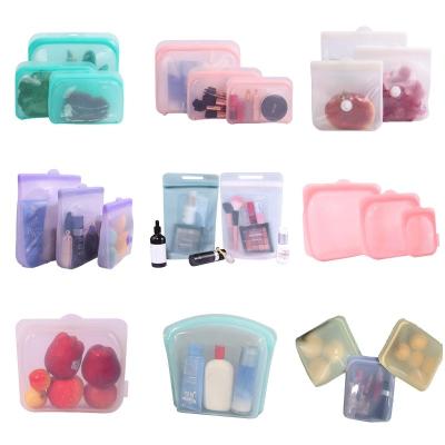 中国 環境に優しい再利用可能なシリコン食品貯蔵袋 防空・BPA・フリー・リーク・プルーフデザイン 冷蔵庫・マイクロ波・洗碗機に安全 食事準備・残食・赤ちゃん食品・旅行に最適 販売のため