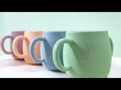 De duurzame Kop van het Siliconesippy van BPA Vrije, Lekvrije Silicone Opleidingskoppen