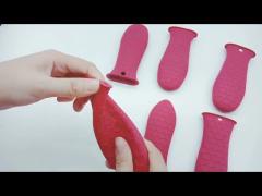 Silikon Hot Handle Holder Warmtebestendige gietijzeren skilletten handgrepen Grip covers voor pan pot